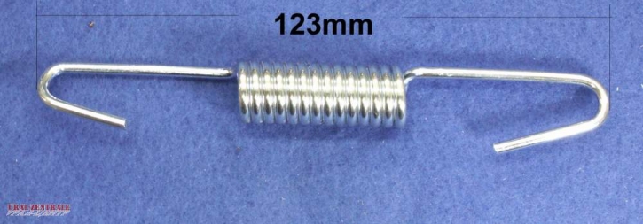Brake shoe spring 123 mm long, zinc-plated – Ural-Zentrale