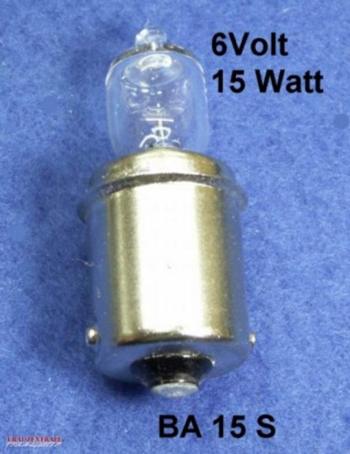 Halogen bulb 6V/15W with socket BA15S – Ural-Zentrale